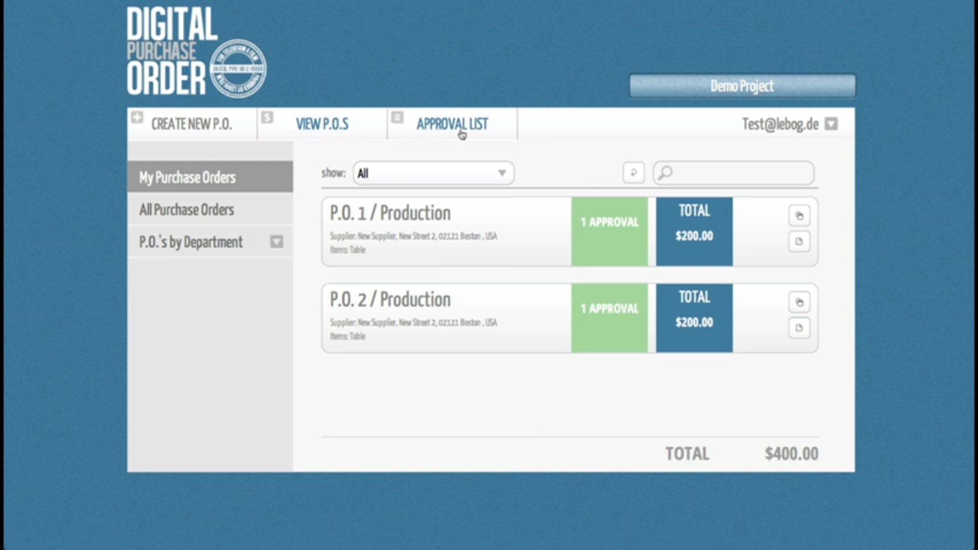 How to approve a Purchase Order