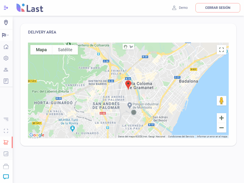 Configura las zonas de entrega