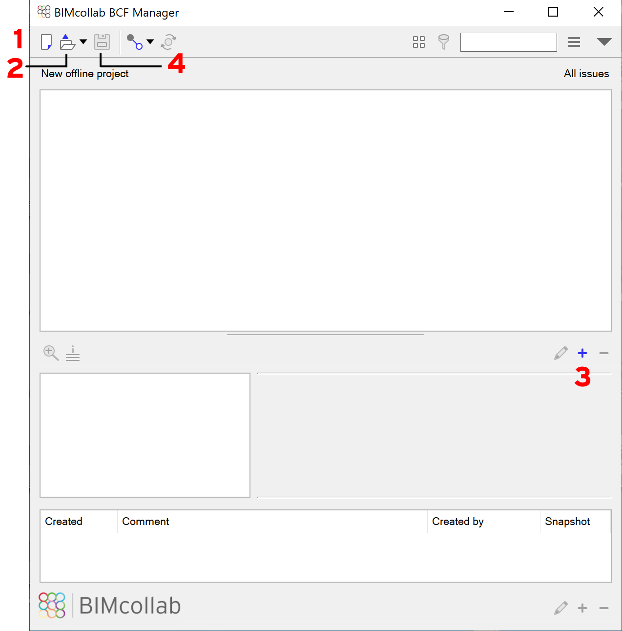 Offline workflow BCF Manager