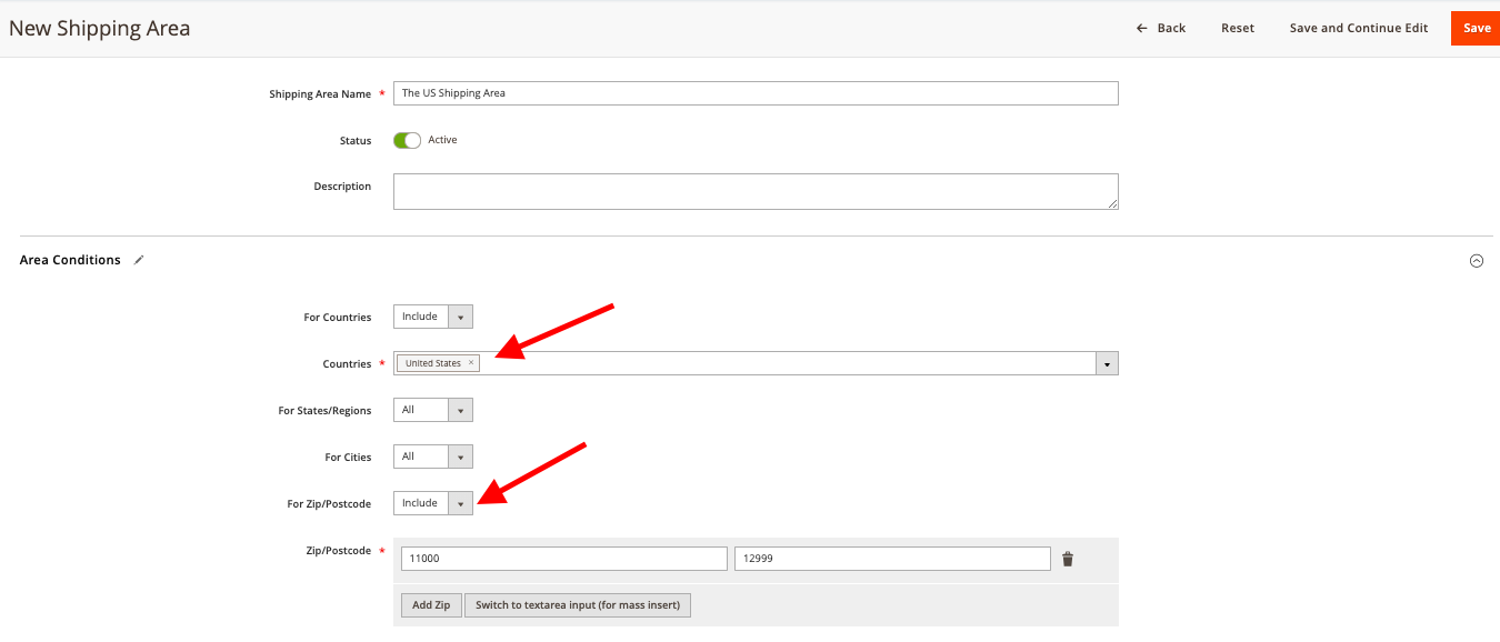 How to configure a Shipping Restriction based on postcodes?