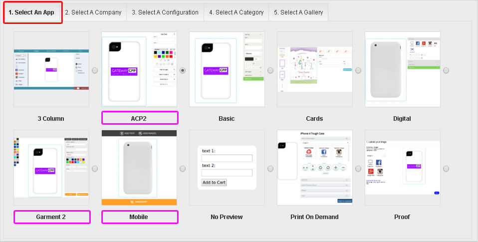 Creating a Product Selector
