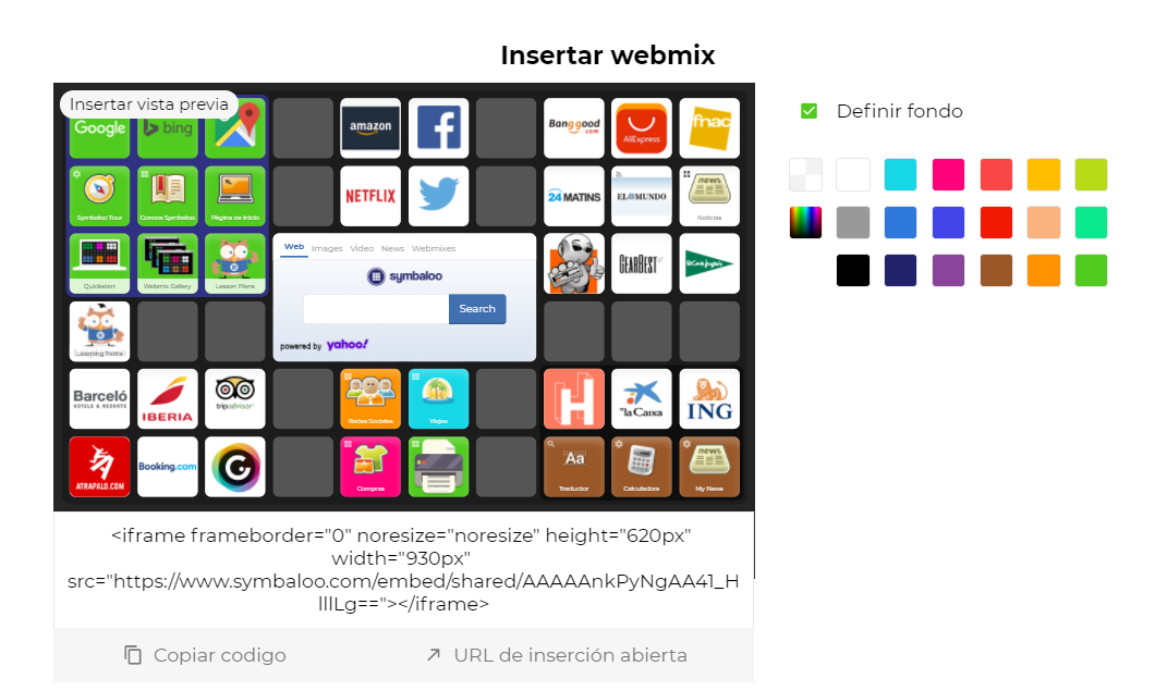 Integrar un webmix en mi blog o web