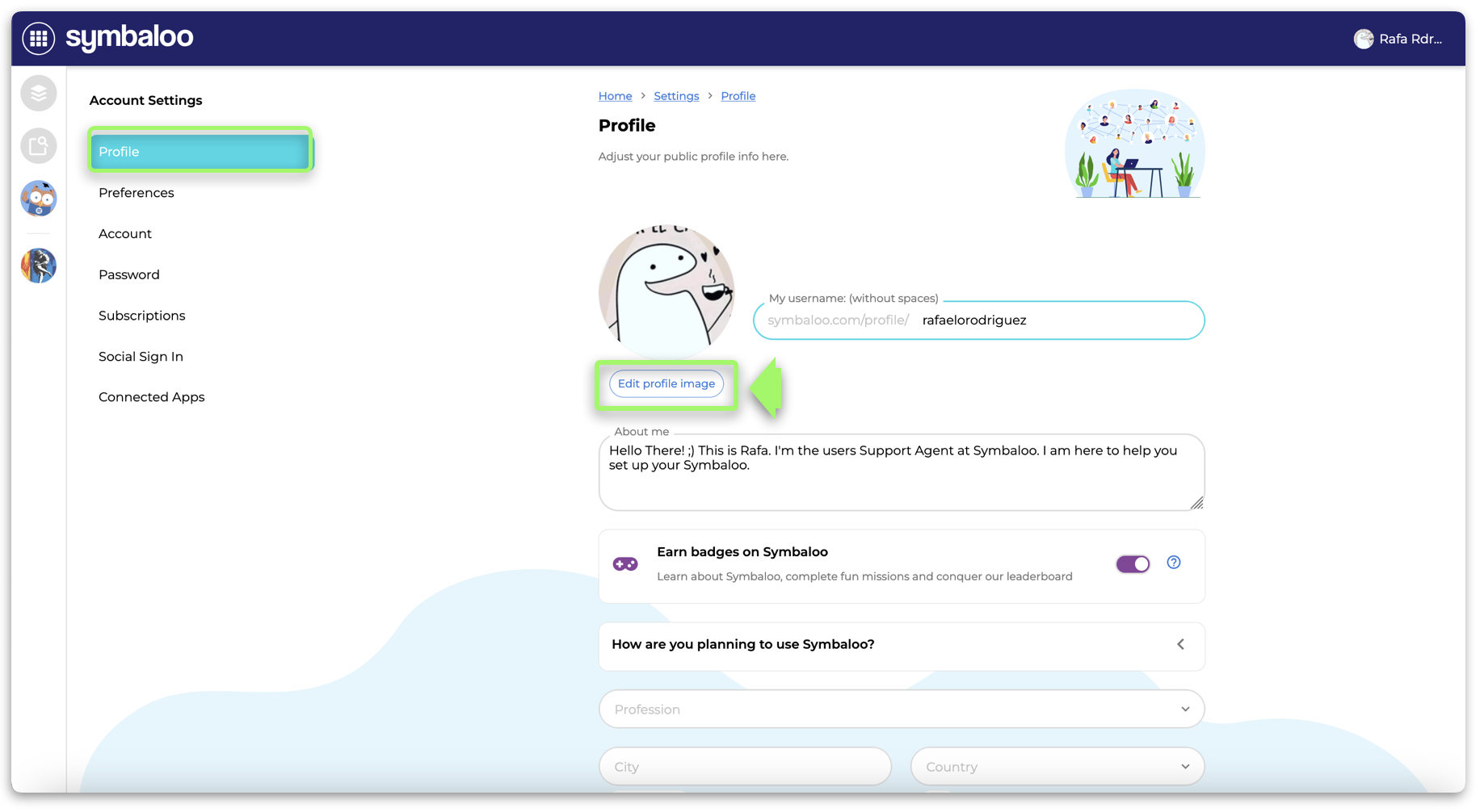 How to change your profile photo
